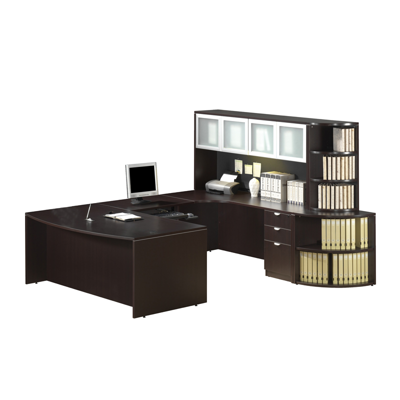 Classic Executive Bowfront Workstation - Denver | Office Furniture