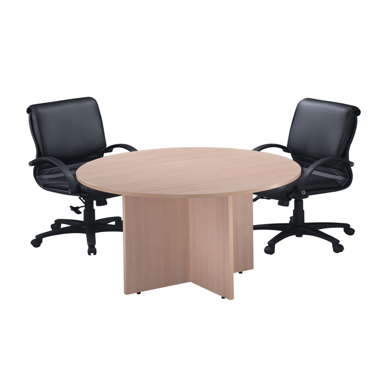 Classic Round Conference Tables with Cross Base - Denver | Office Furniture