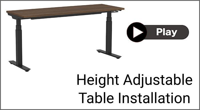 Straight Height Adjustable Desk (Multiple Sizes Available) - Denver ...
